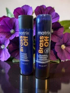 Matix | Hair | Matrix Brass Off Toning Duo Shampoo Conditioner 1 Oz ...